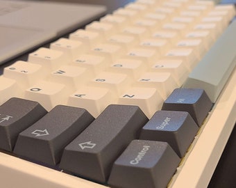 Minimalist White Custom Modded Mechanical Keyboard GMK67 - Etsy