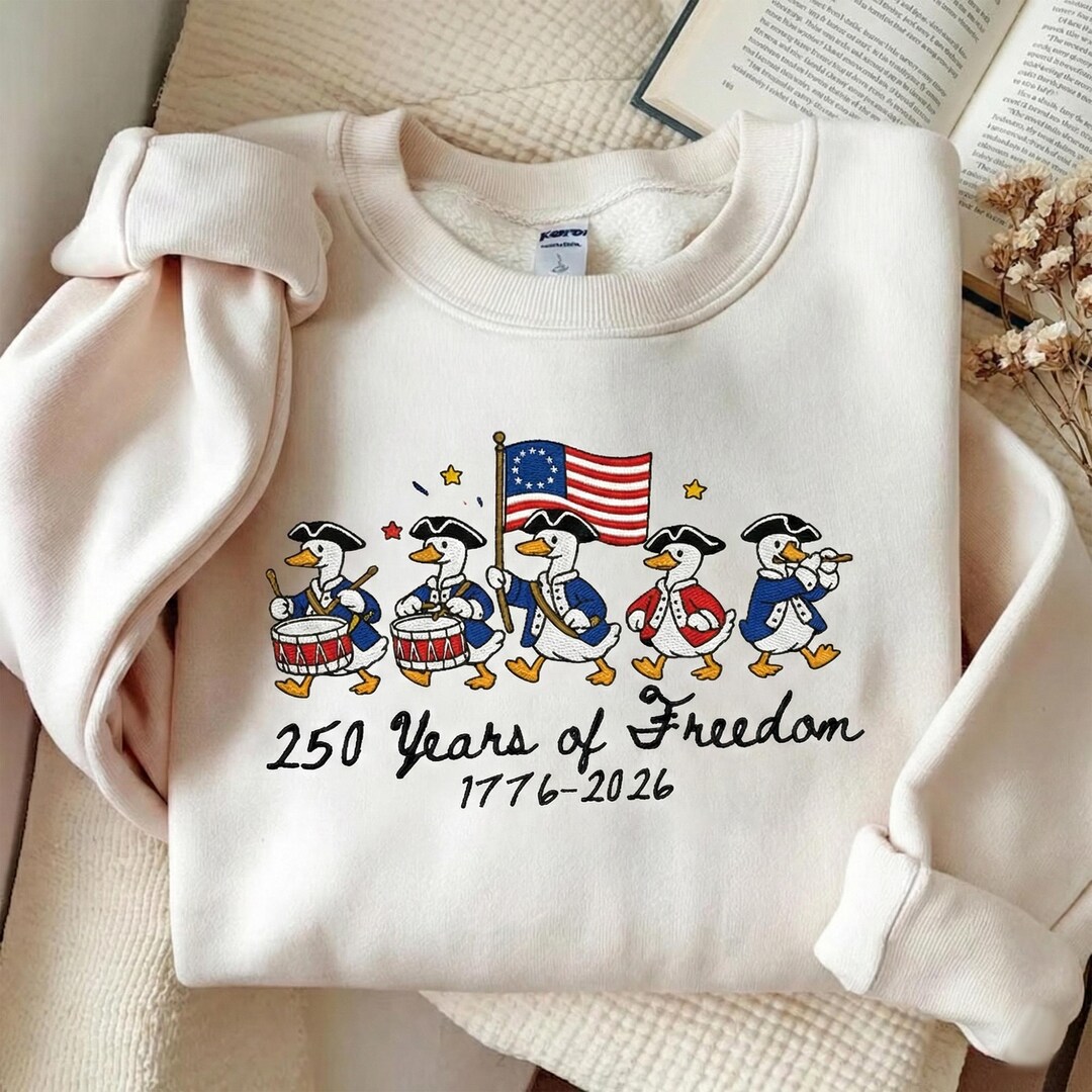 250 Years of Freedom Duck Parade Sweatshirt, Revolutionary War Ducks ...
