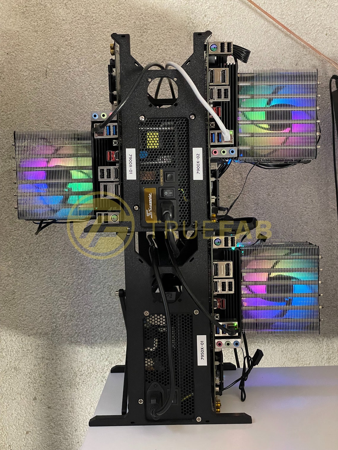 1-4 Pcs | Stackable Dual Matx Motherboard & PSU Stand | for CPU Crypto ...