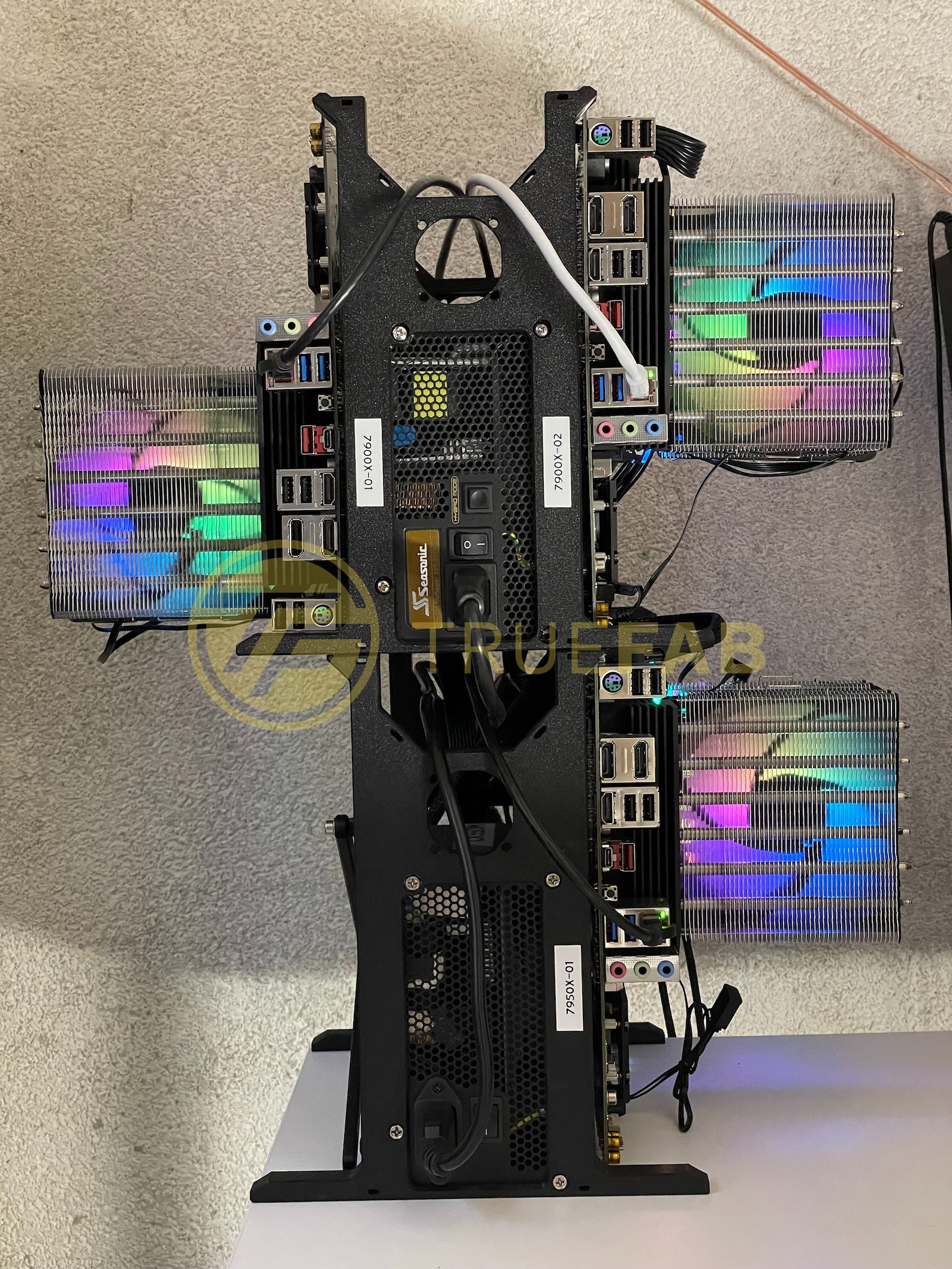 1-4 Pcs | Stackable Dual Matx Motherboard & PSU Stand | for CPU Crypto ...