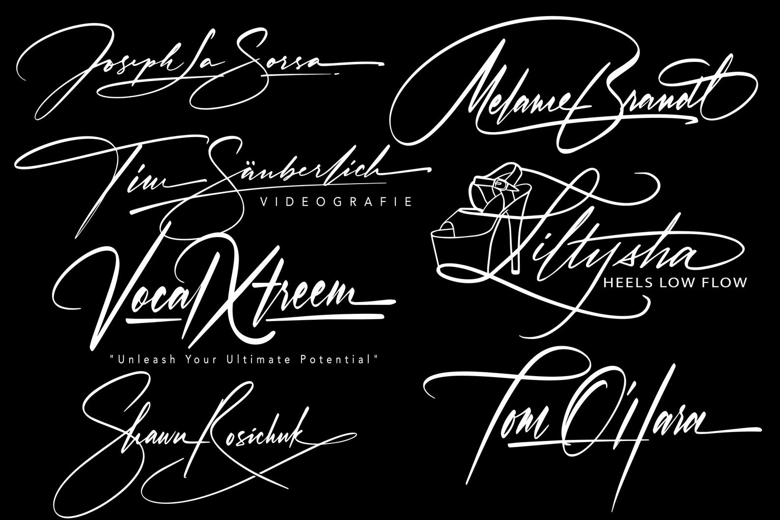Handwritten Name Calligraphy Signature Logo - Etsy