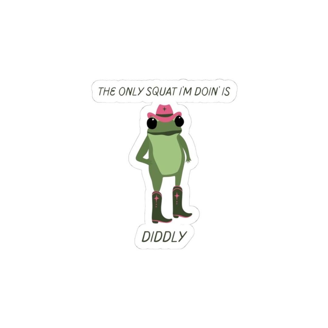 Diddly Squat Sticker: Humorous Water Bottle / Laptop Decal - Etsy