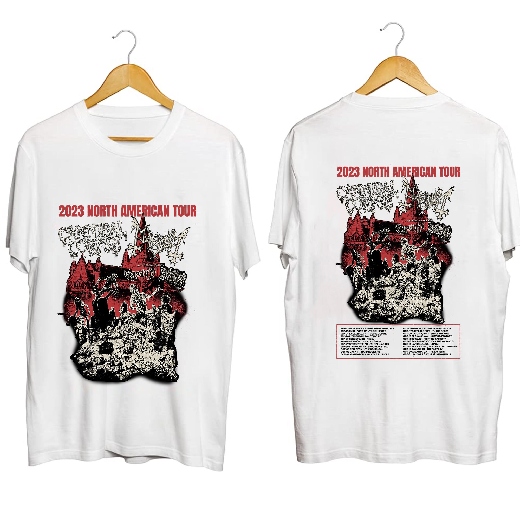 Cannibal Corpse 2023 Tour Shirt, Cannibal Corpse Band Fan Shirt sold by ...