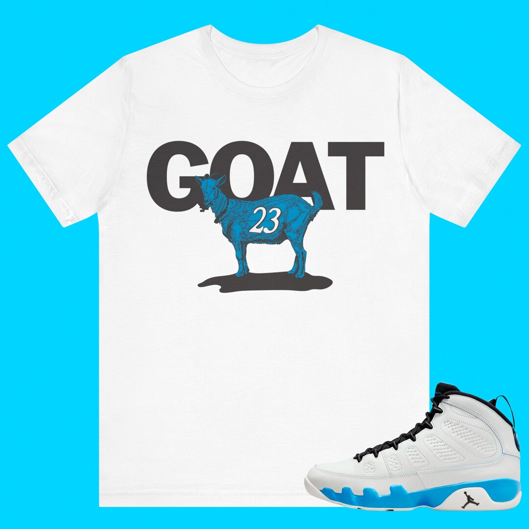 Jordan 9 OG Powder Blue Goat Amongst Goats Unisex Sneaker Matching Tees ...