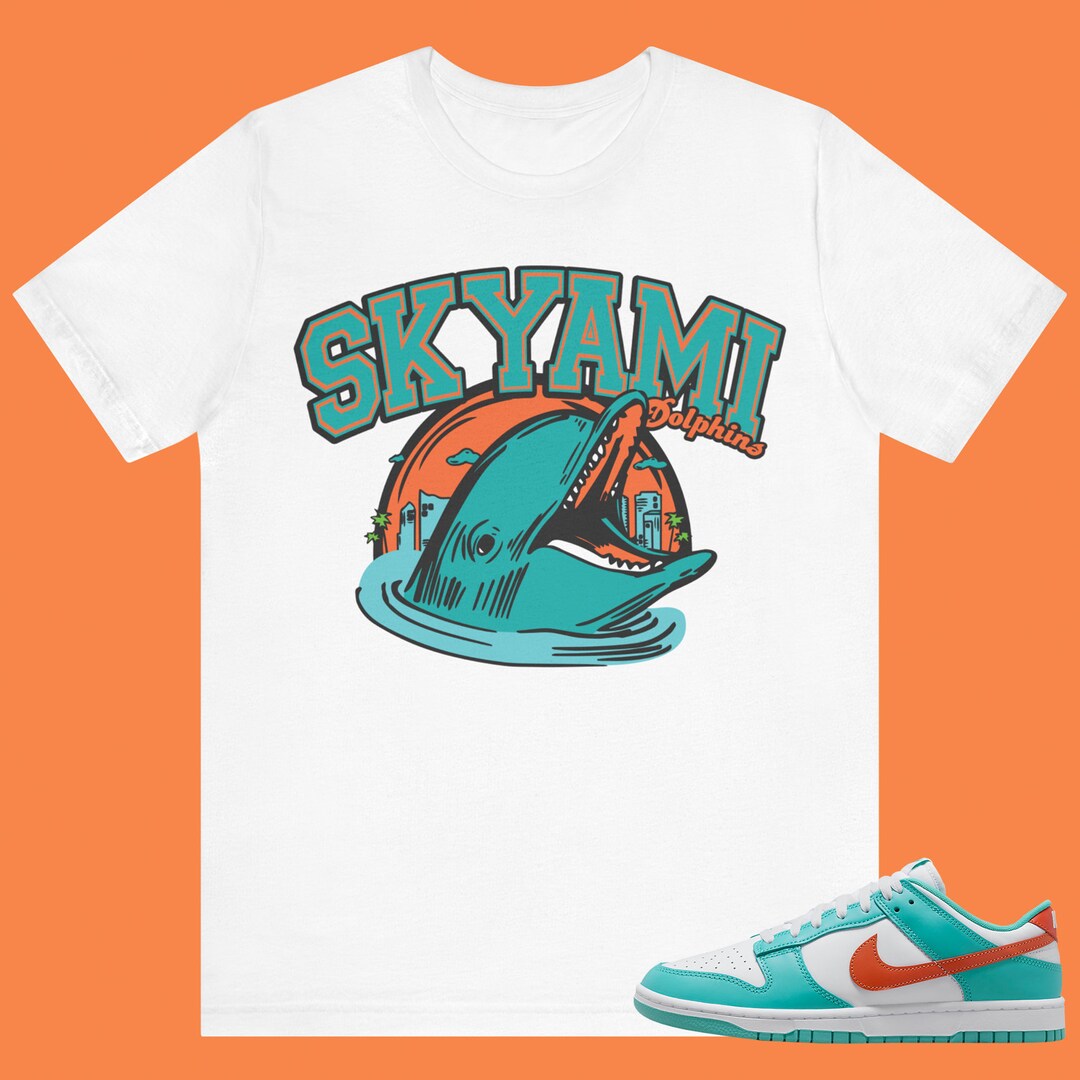 Dunk Low Miami Dolphins Skyami Dolphins Unisex Sneaker Matching Tees - Etsy