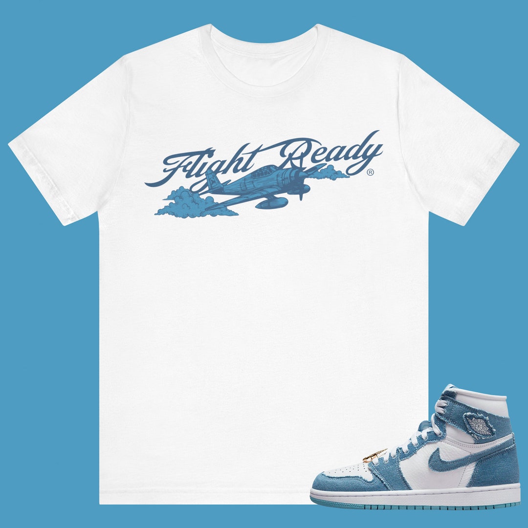 Jordan 1 High OG WMNS Denim - Flight Ready - Unisex Sneaker Matching ...