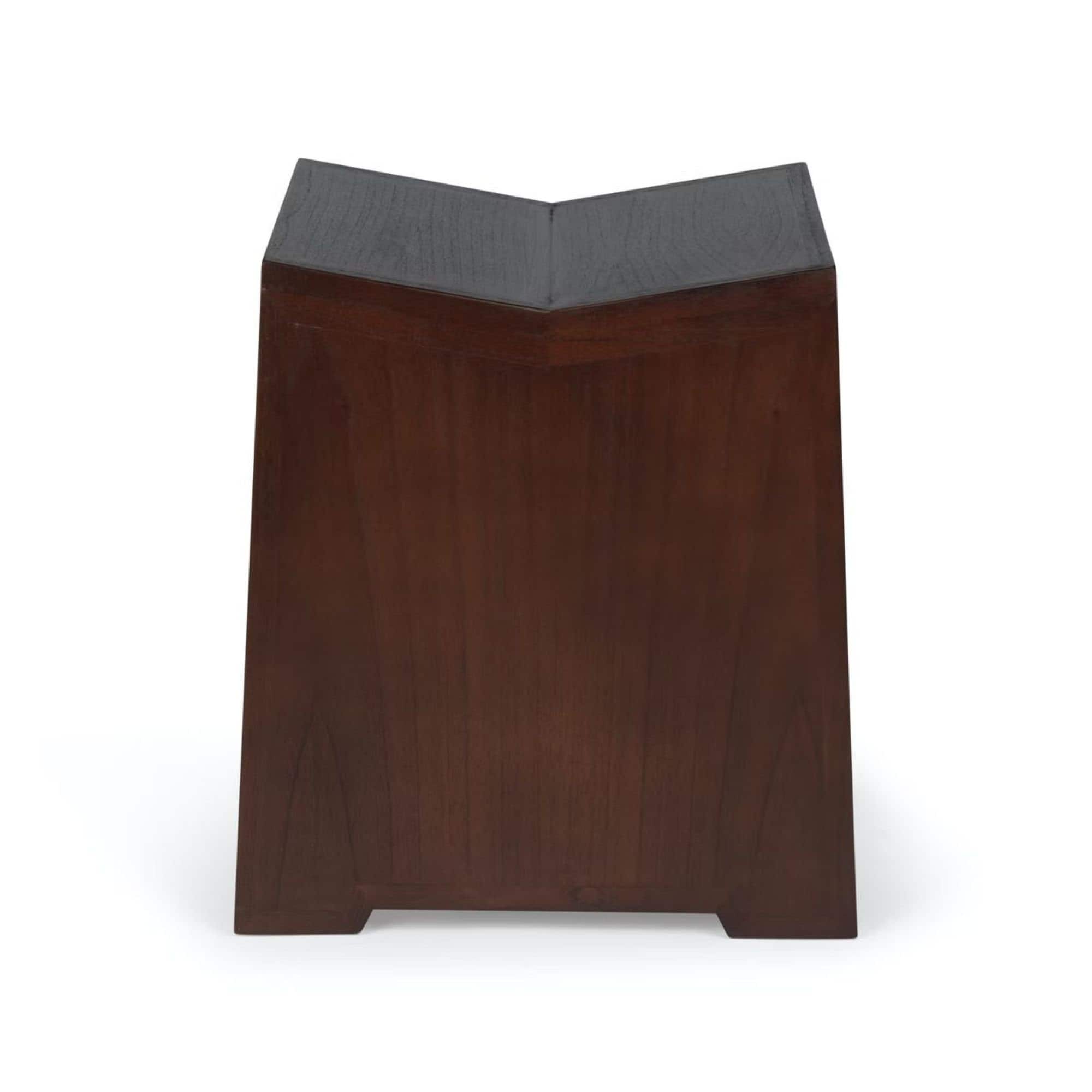 Chandigarh Style Wooden Stool Dark Brown, Black Sewing Stool, Charlotte ...
