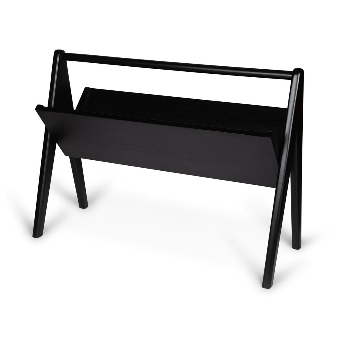 Chandigarh Style Magazine Book Holder Rack Dark Brown, Black, Teak ...