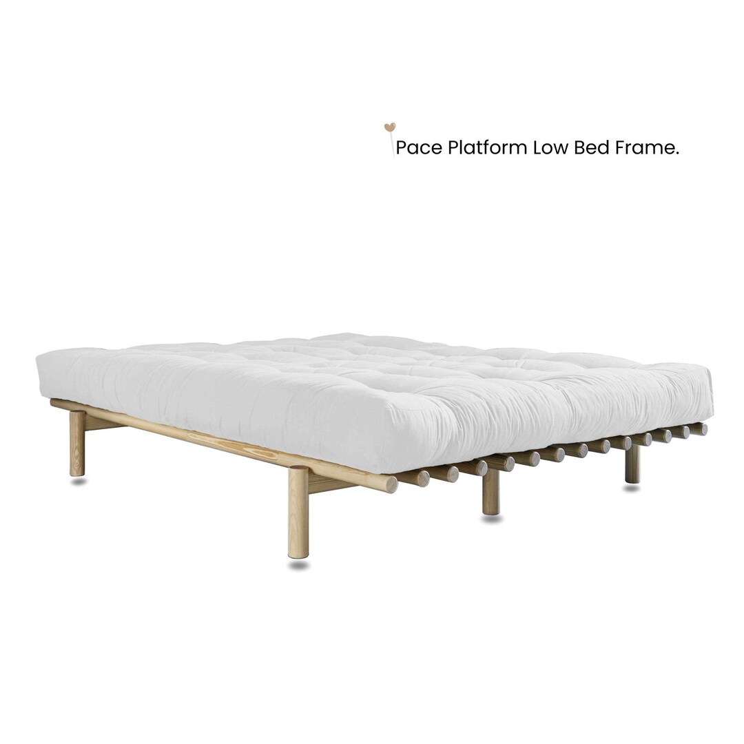 Pace Wooden Platform Bed Frame Scandinavian Minimalist Unique Bed - Etsy
