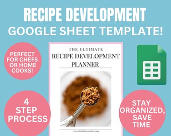 Recipe Planner Printable Recipe Card Recipe (Instant Download) - Etsy