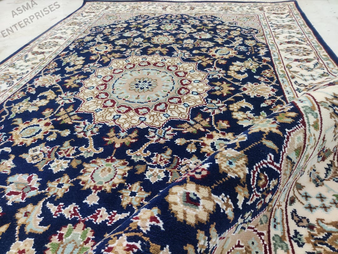 Hand-knotted Persian Nain Rug: Oriental Home Decor, Customizable - Etsy