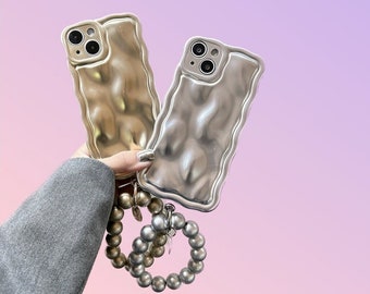 Heart 3D Fold Love Heart Pattern Phone Case for iPhone 15 14 13 12 11 ...