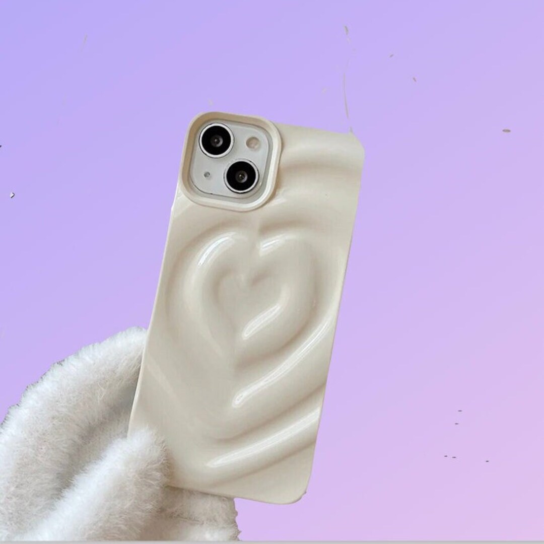 Buy Love 3D Love Heart Pattern Phone Case for iPhone 15 14 13 12 11 Pro ...