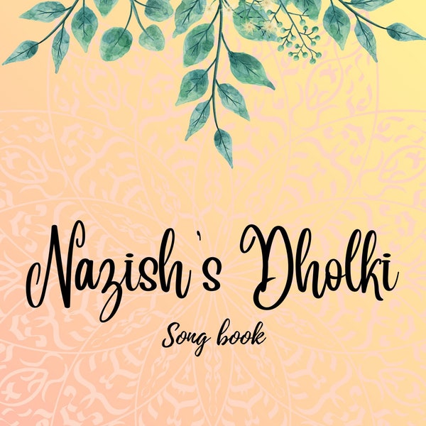 Dholki Book - Etsy UK