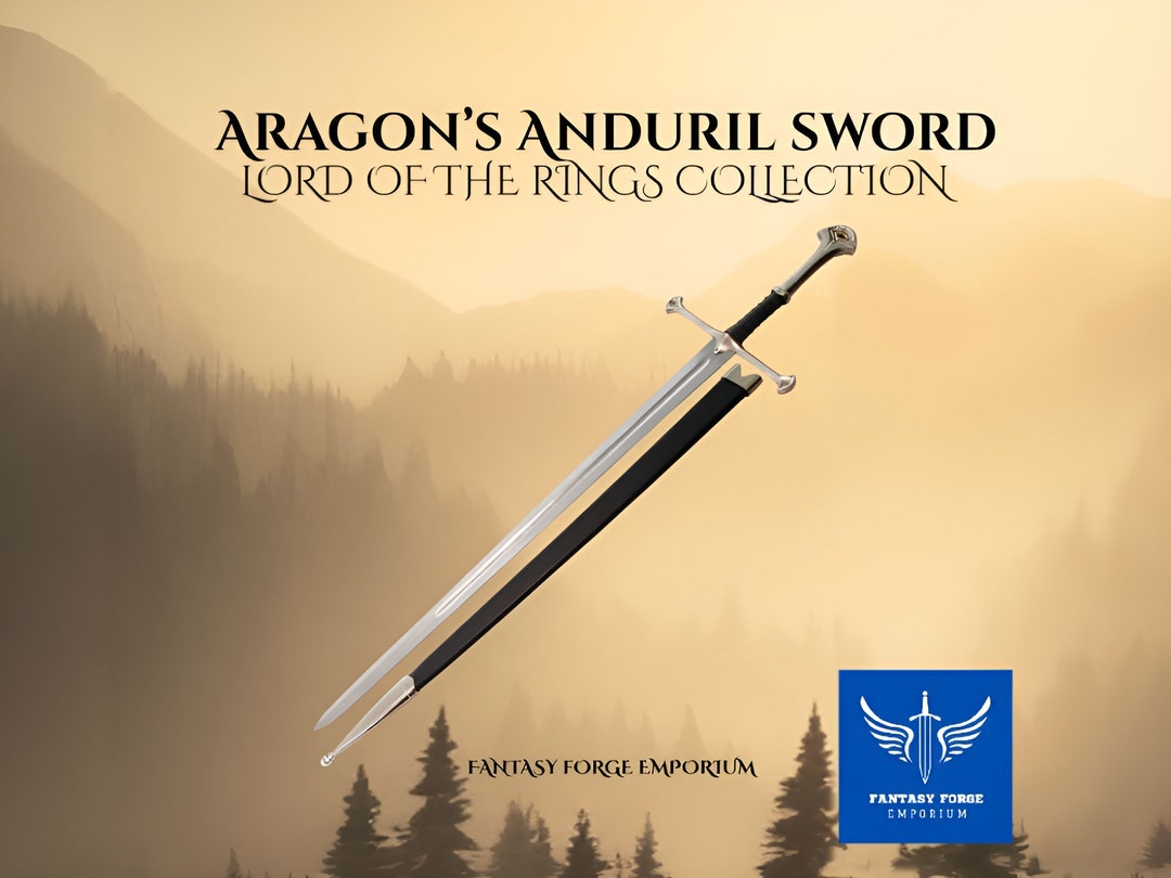 DELUXE 42 Aragorn Anduril Long Sword With Scabbard or - Etsy