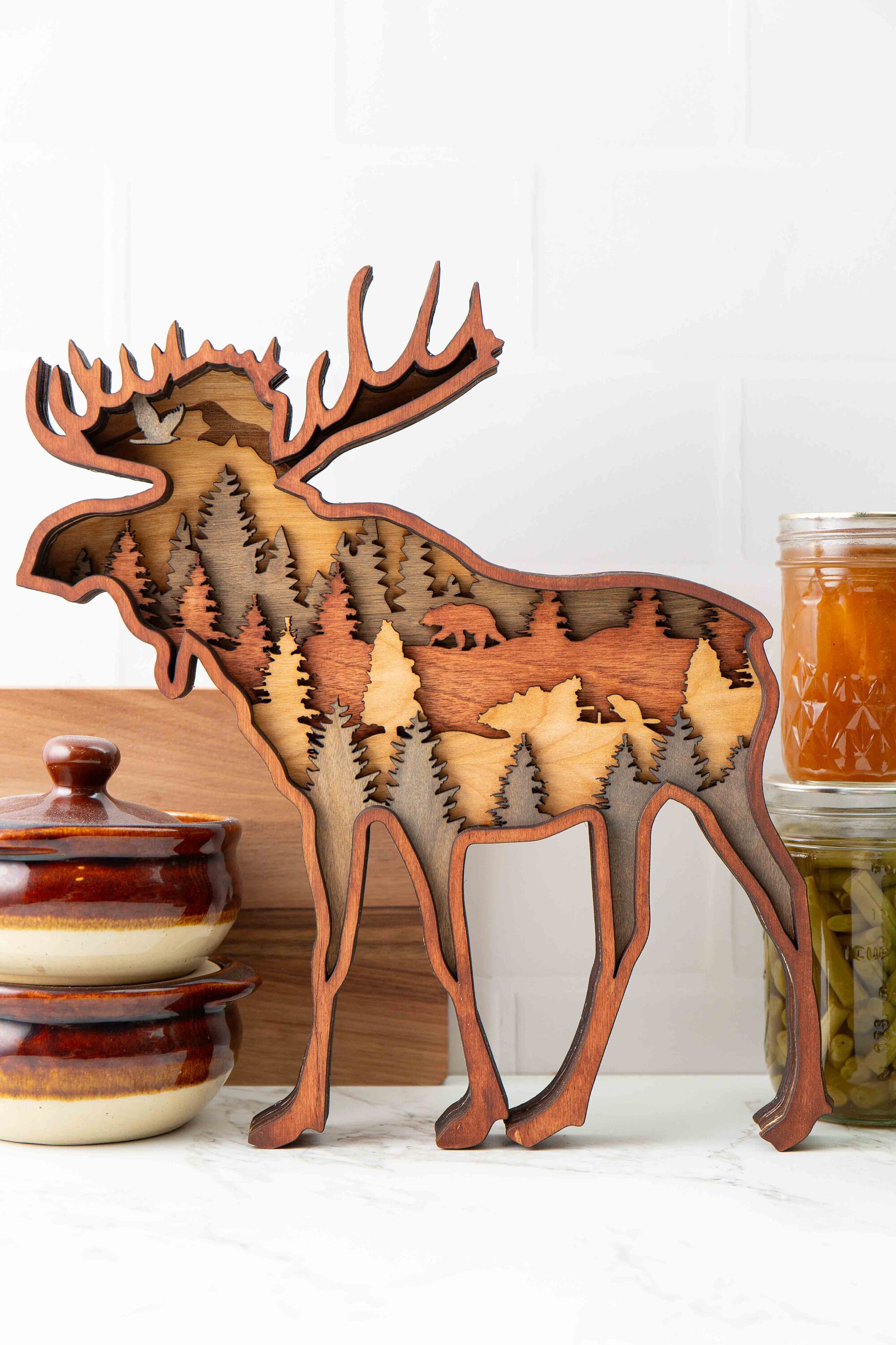 Moose Decor | Moose Wall Art | Moose Art | Moose Gift | Wall Decor ...