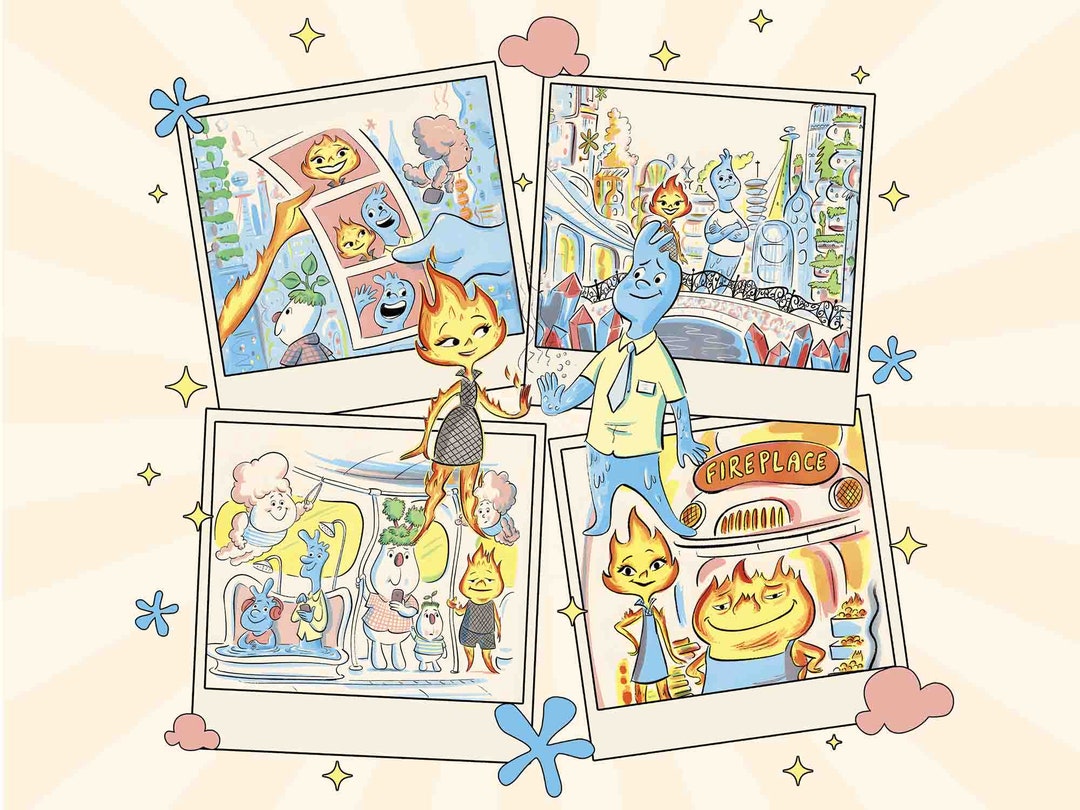 Elemental PNG Ember Wade Clod Grale PNG Elemental Movie - Etsy