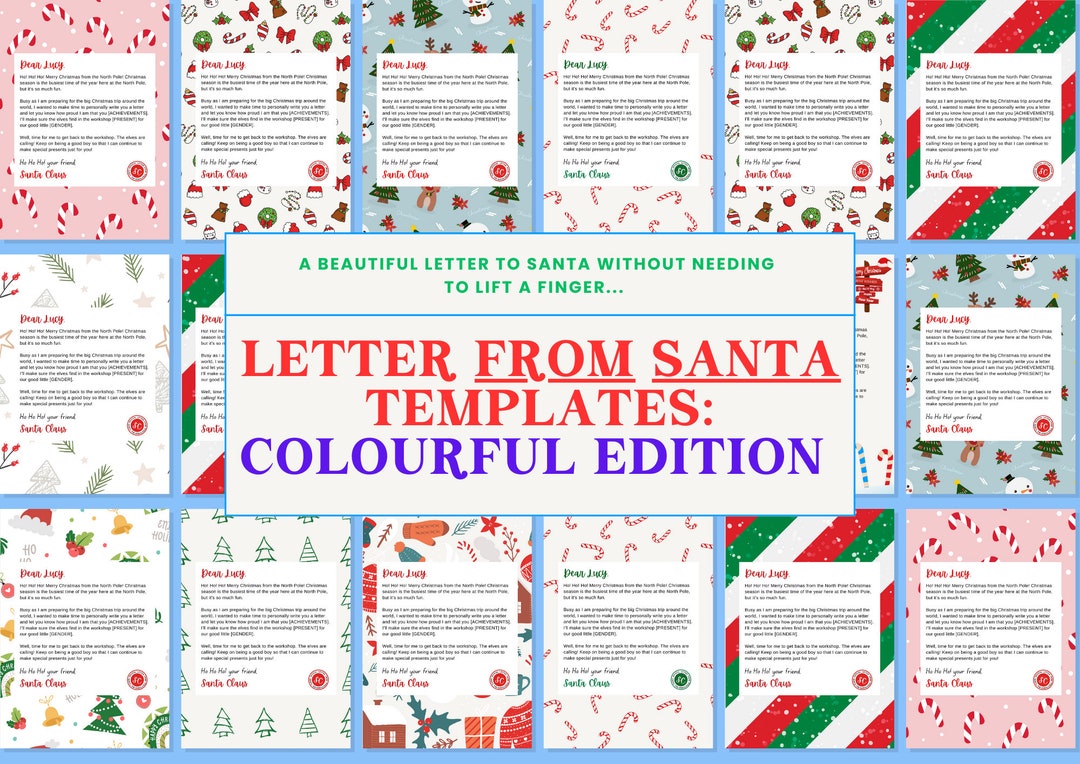 Christmas Letter Bundle Father Christmas Letter Christmas Santa Letter ...