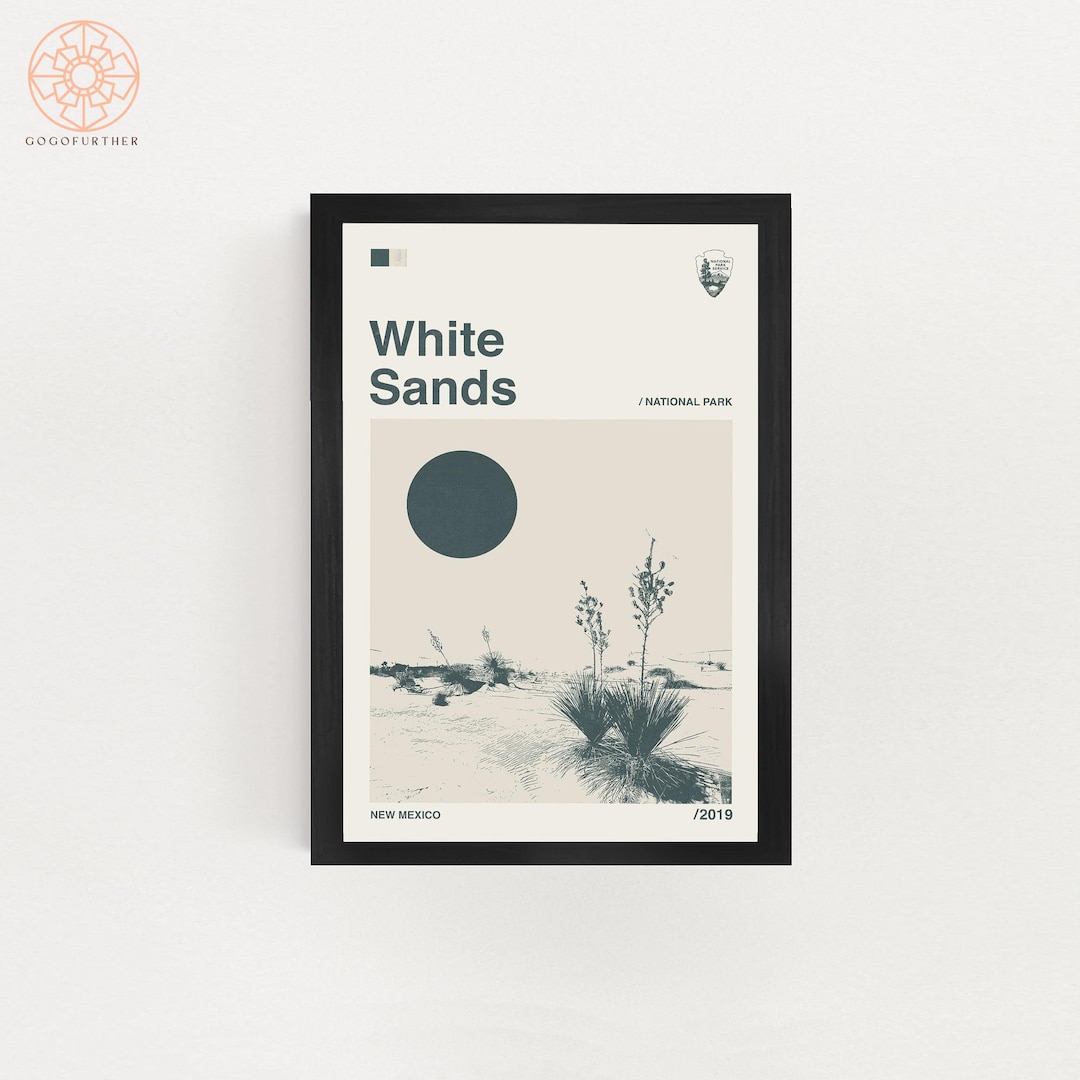 White Sands National Park Poster White Sands Poster White - Etsy