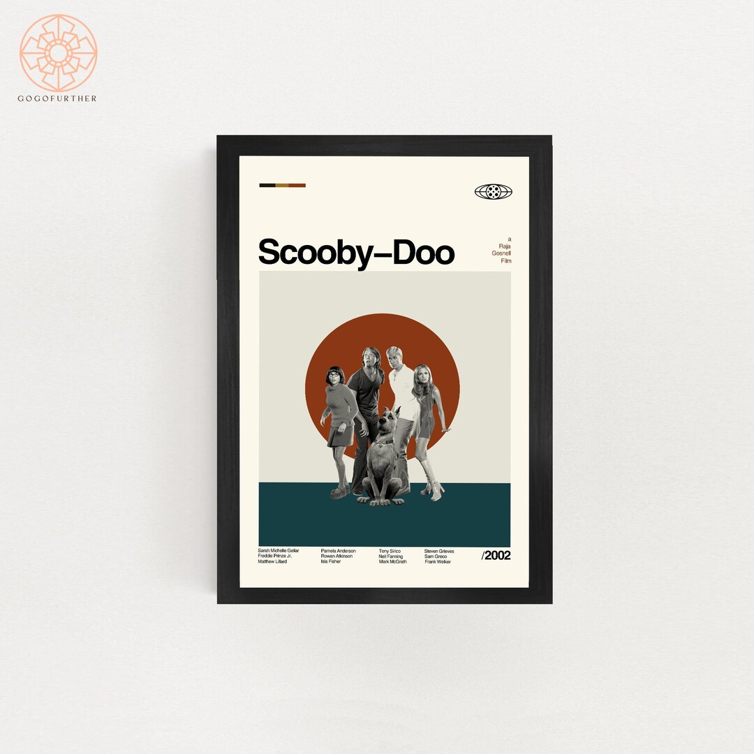 Scooby Doo Poster Scooby Doo Movie Poster Minimalist Art Etsy