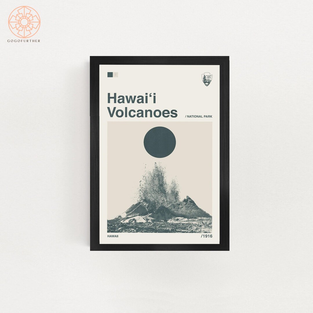 Hawaii Volcanoes National Park Poster Hawaii Volcanoes - Etsy