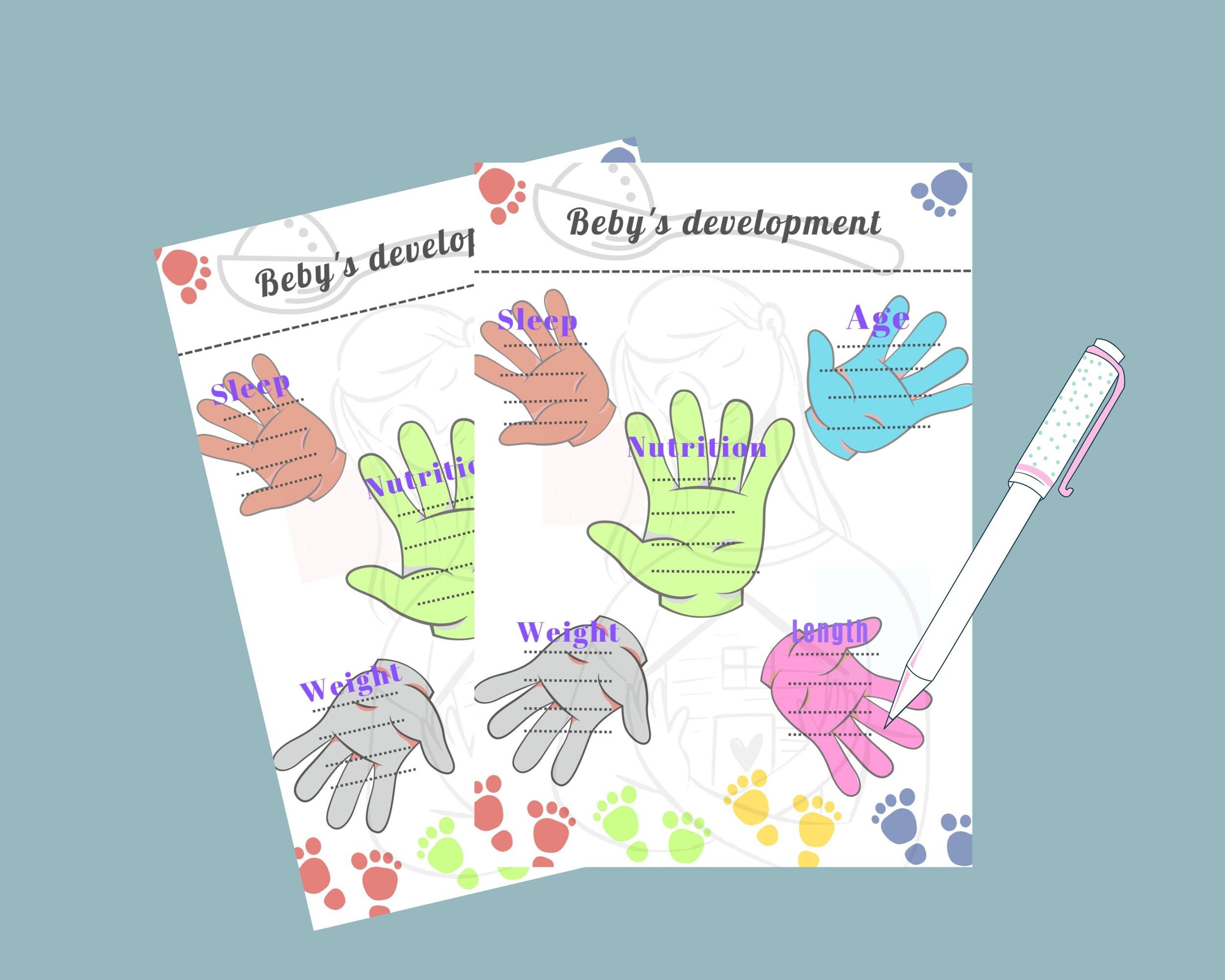 Printable Development Chart for Babies/development Chart for - Etsy