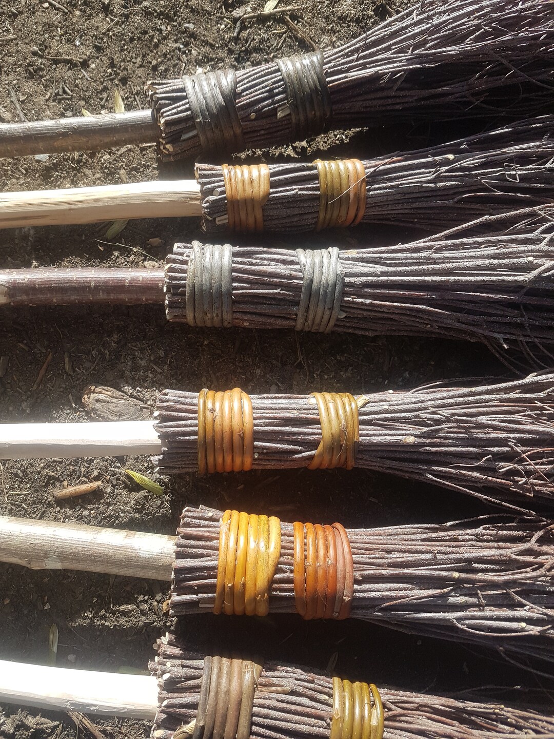 Besom Broom Made From Bedfordshire, Uk-grown Willow, Birch and Hazel ...