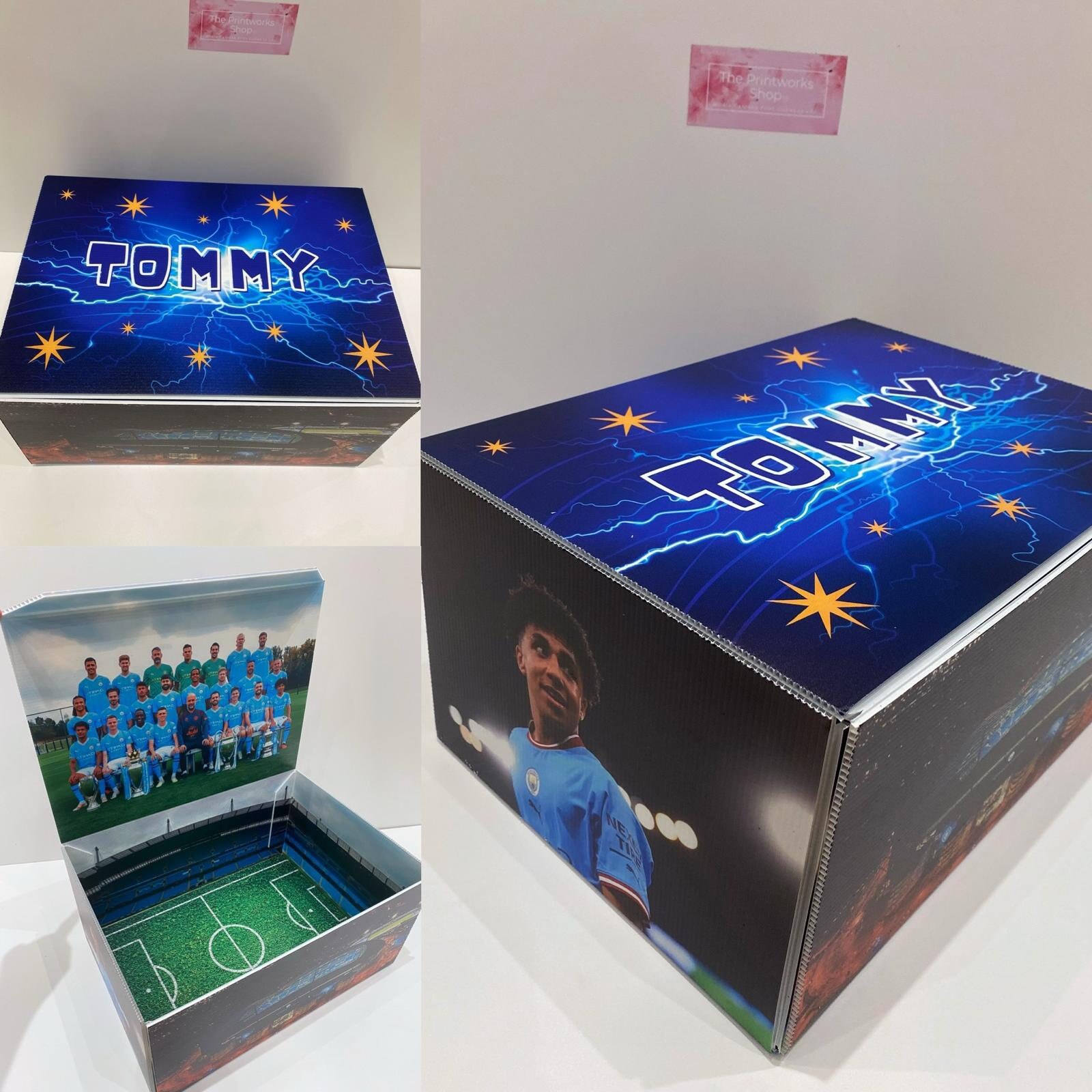 Personalised Football Boxes, Gift Box, Hampers, Manchester City ...