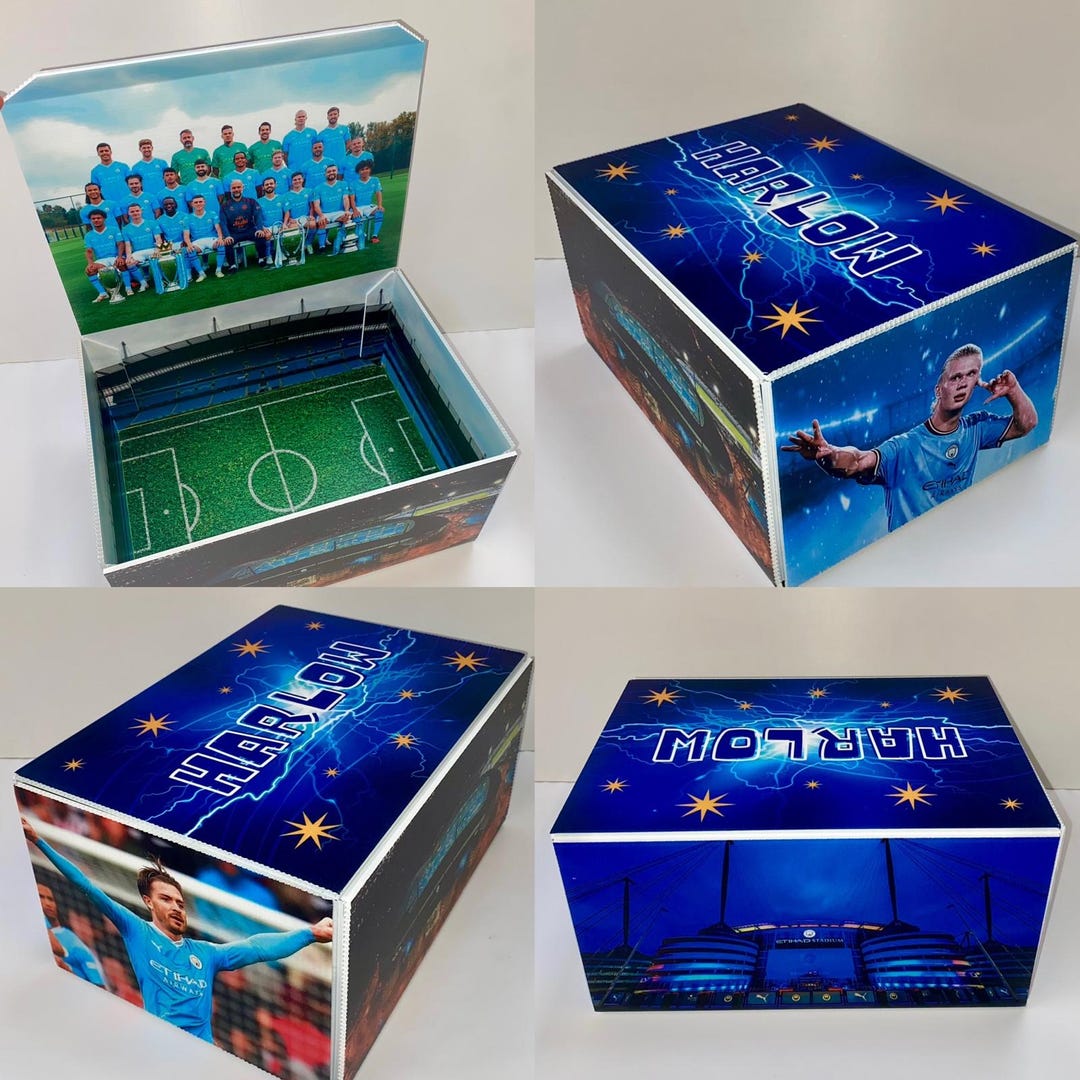 Personalised Football Boxes, Gift Box, Hampers, Manchester City ...