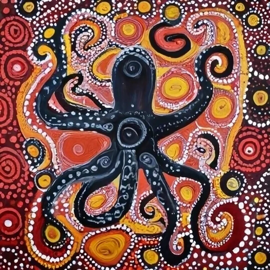 Octopus Dot Art - Oceanic Wonder - Digital Download - Instant Wall Art ...