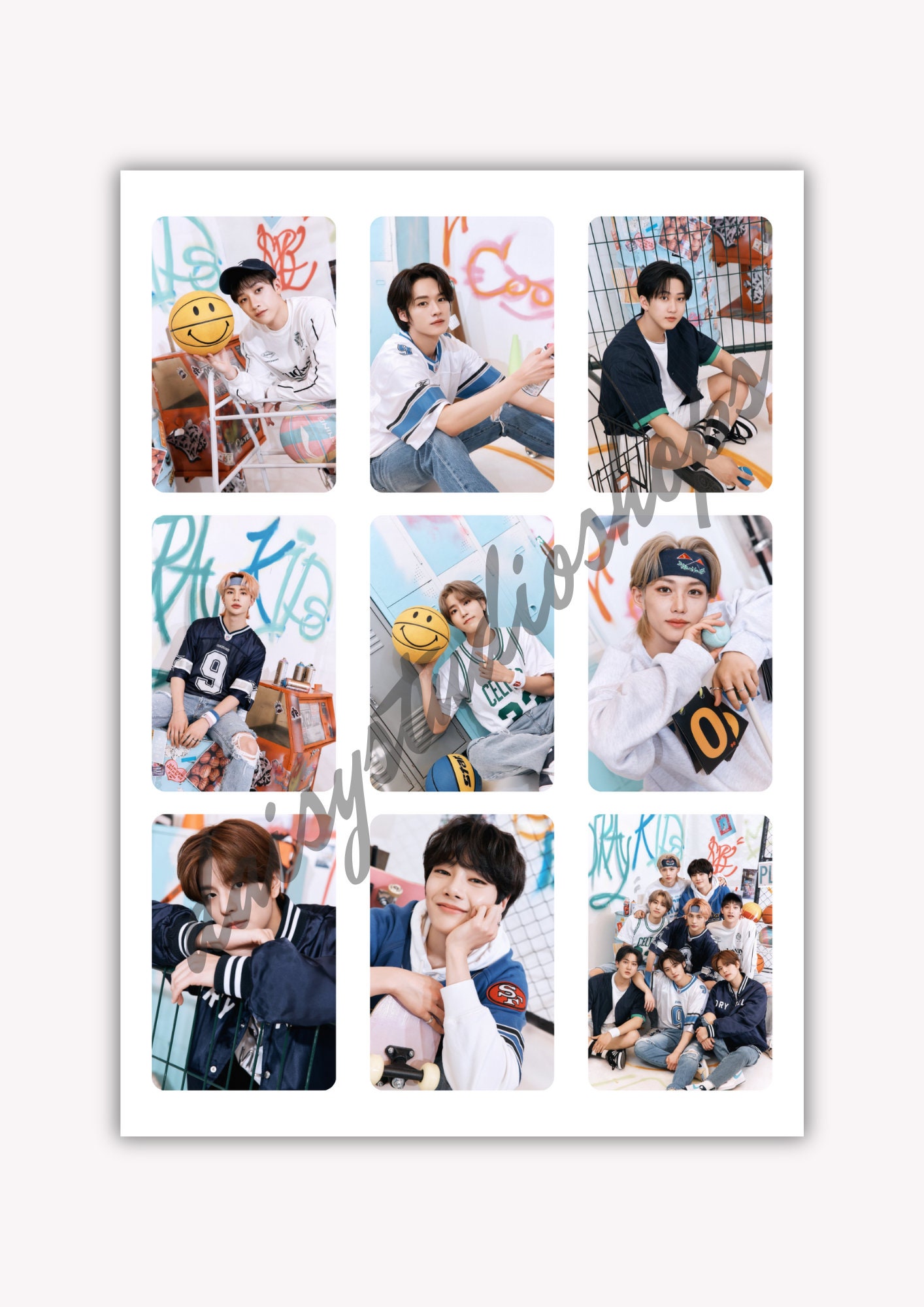 Stray Kids Digital Photocards, 9 Photocards on 9 Pages Each, 81 ...