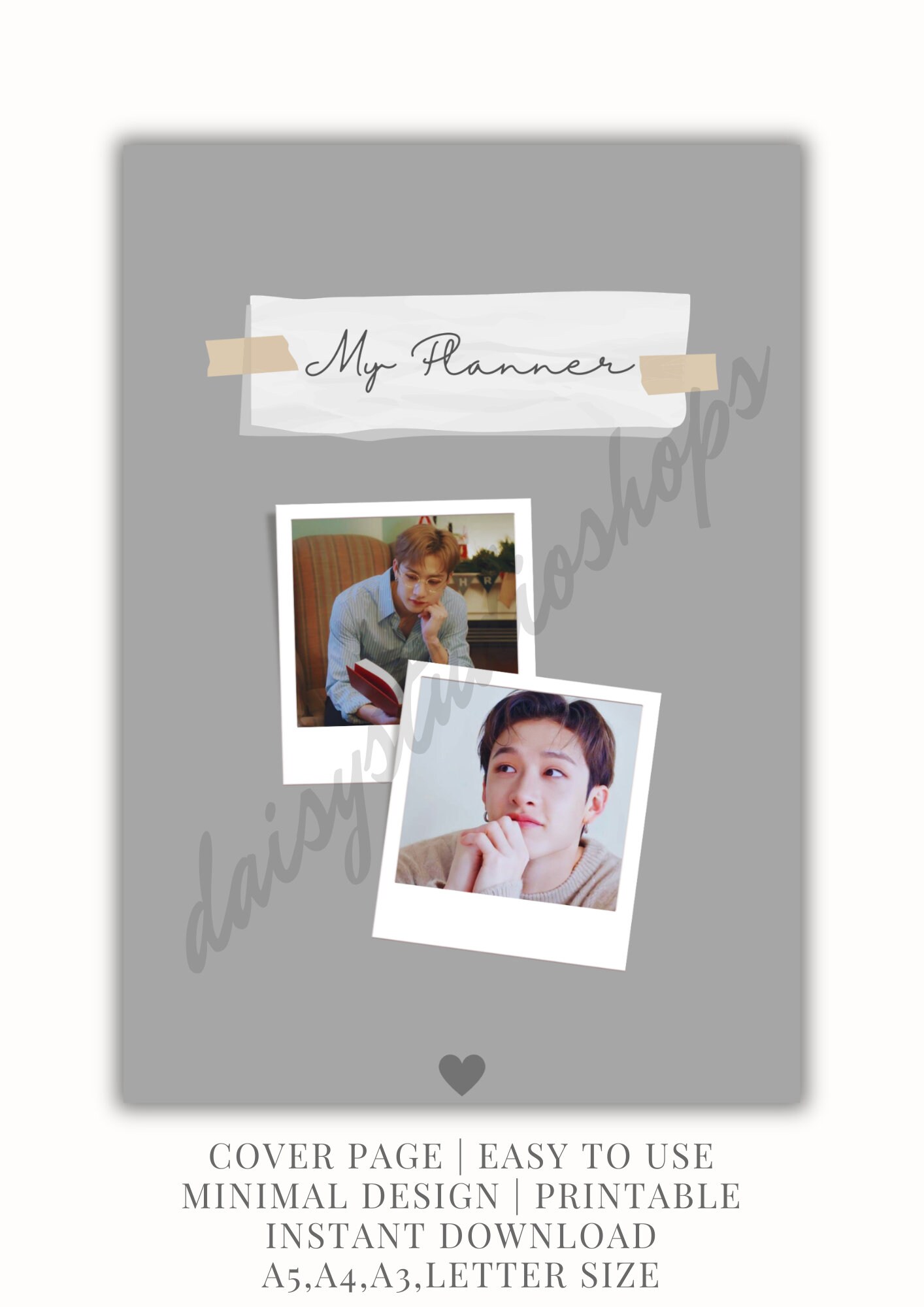 Stray Kids Bang Chan Digital Planner, Weekly Daily Monthly Planner, SKZ ...