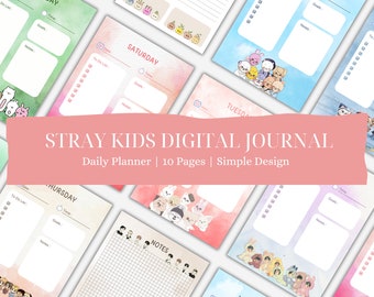 Stray Kids Skzoo Daily Planner - Digital Printable Pdf. - Etsy UK