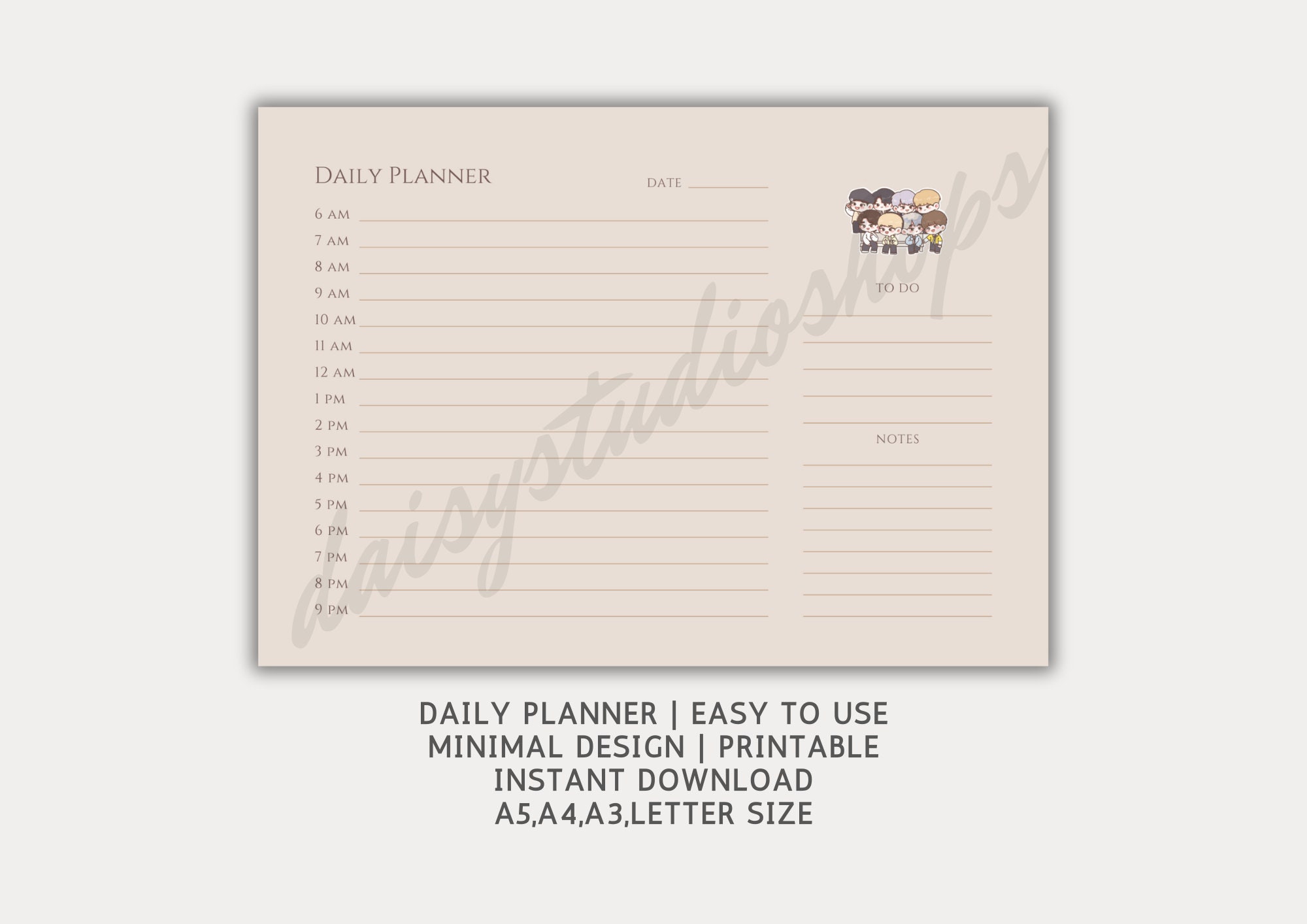 Stray Kids Digital Planner, Yearly, Monthly, Weekly, Daily Planner and ...