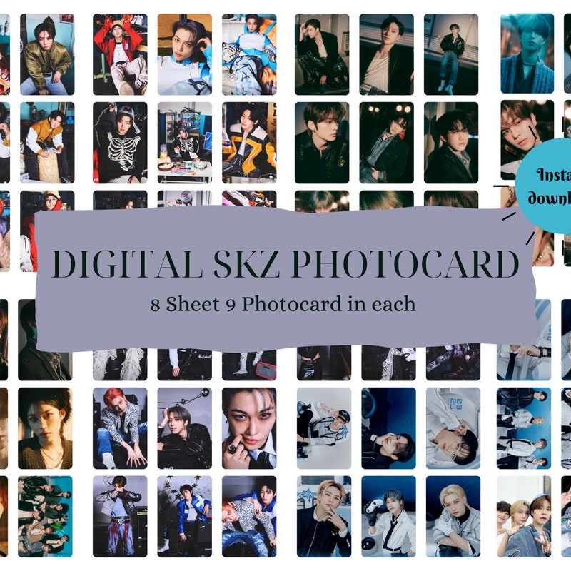 Skz Photocard Template - Etsy