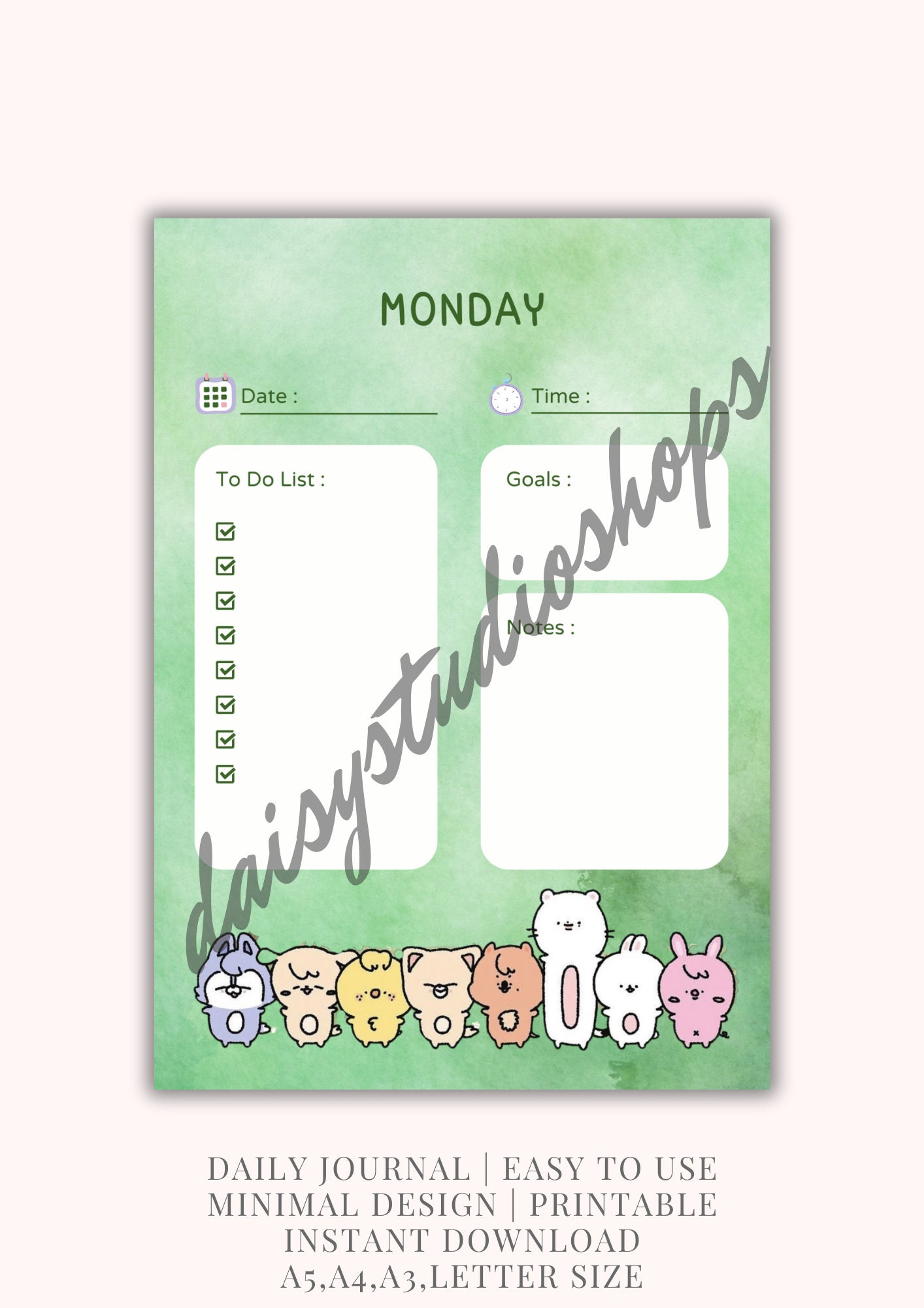 Stray Kids Digital Journal, Daily Planner, SKZ, Printable, Instant ...