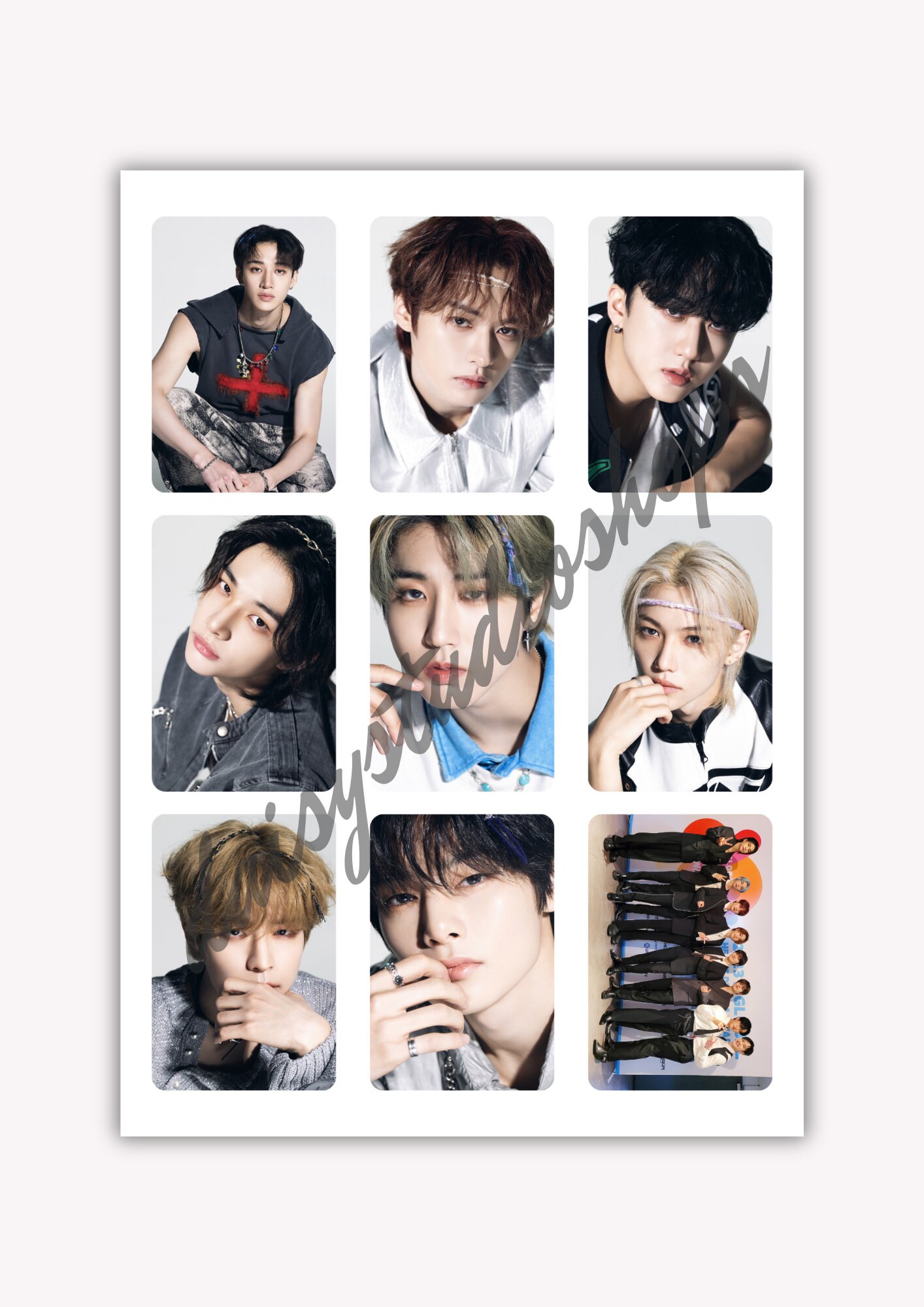 Stray Kids Digital Photocards, 9 Photocards on 9 Pages Each, 81 ...