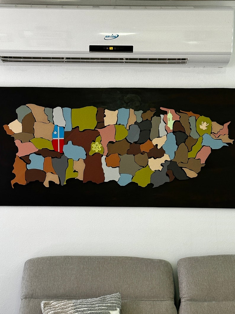 3D Printed Puerto Rico Map - Etsy