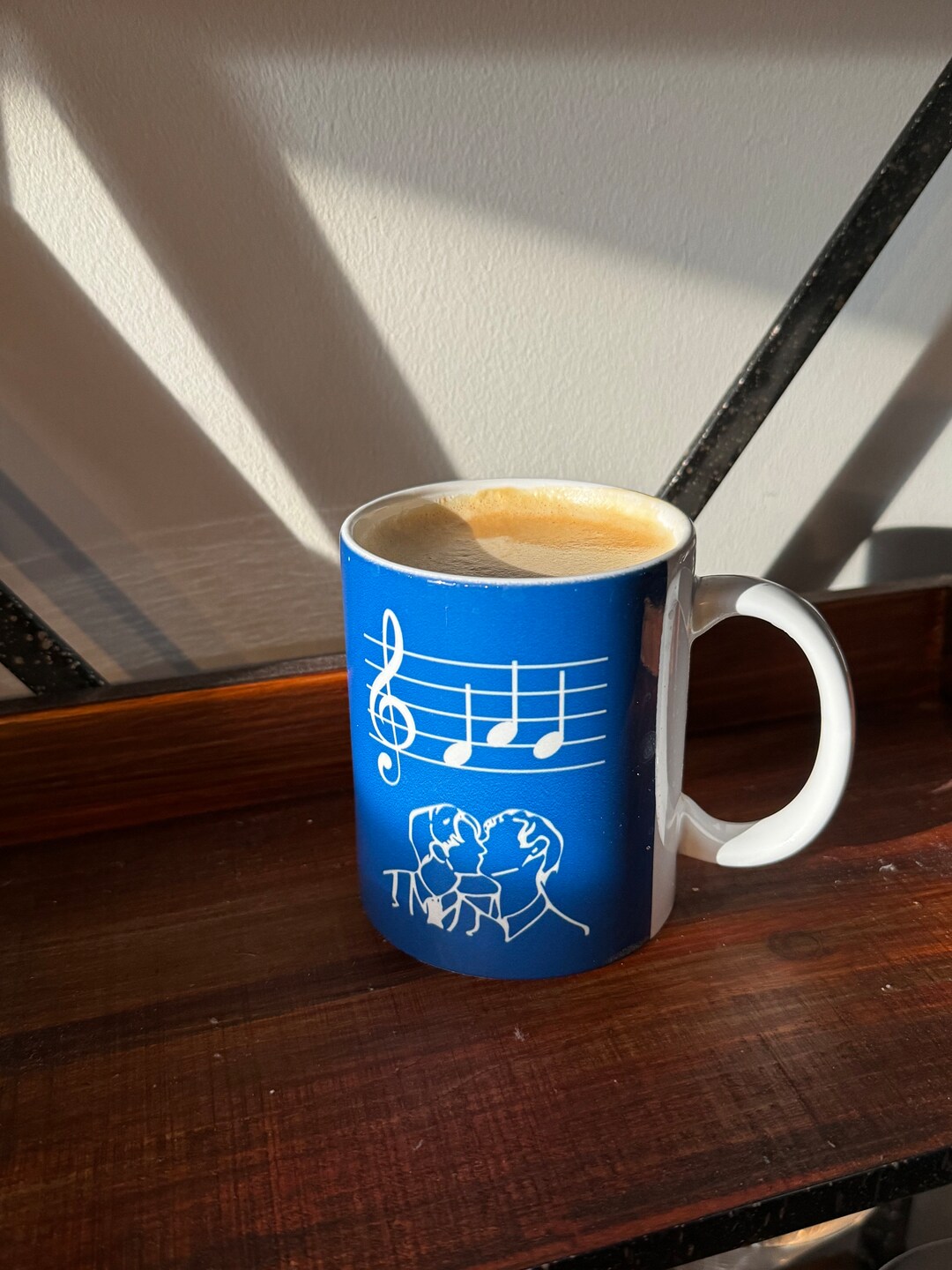 Subtle Music Notes Gay Pride Mug Featuring Treble Clef, Two Male ...