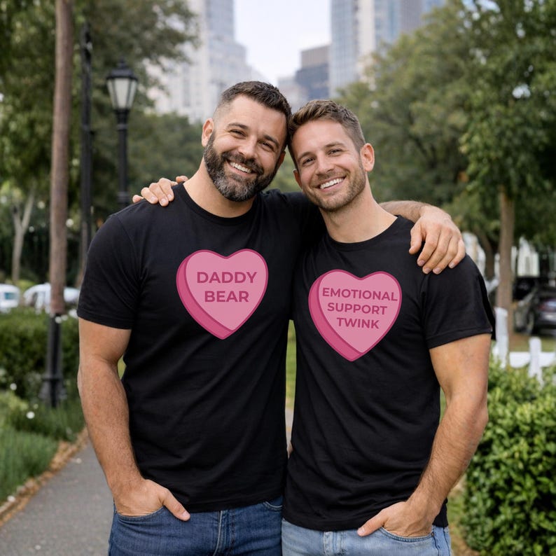 Emotional Support Twink Candy Heart T Shirt Gay Valentines - Etsy UK