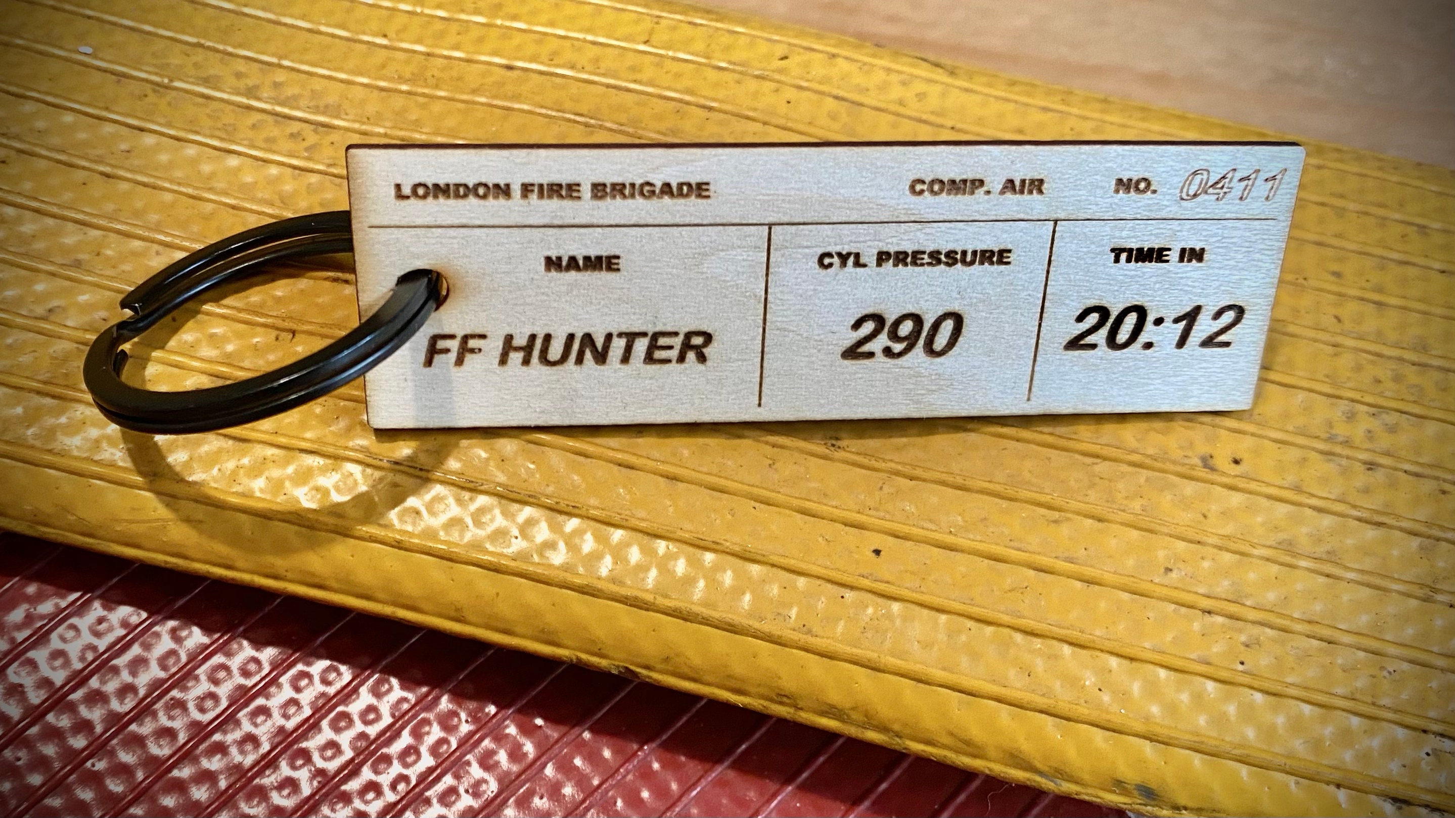 Bespoke Personalised Firefighter's Breathing Apparatus BA Tally Name ...