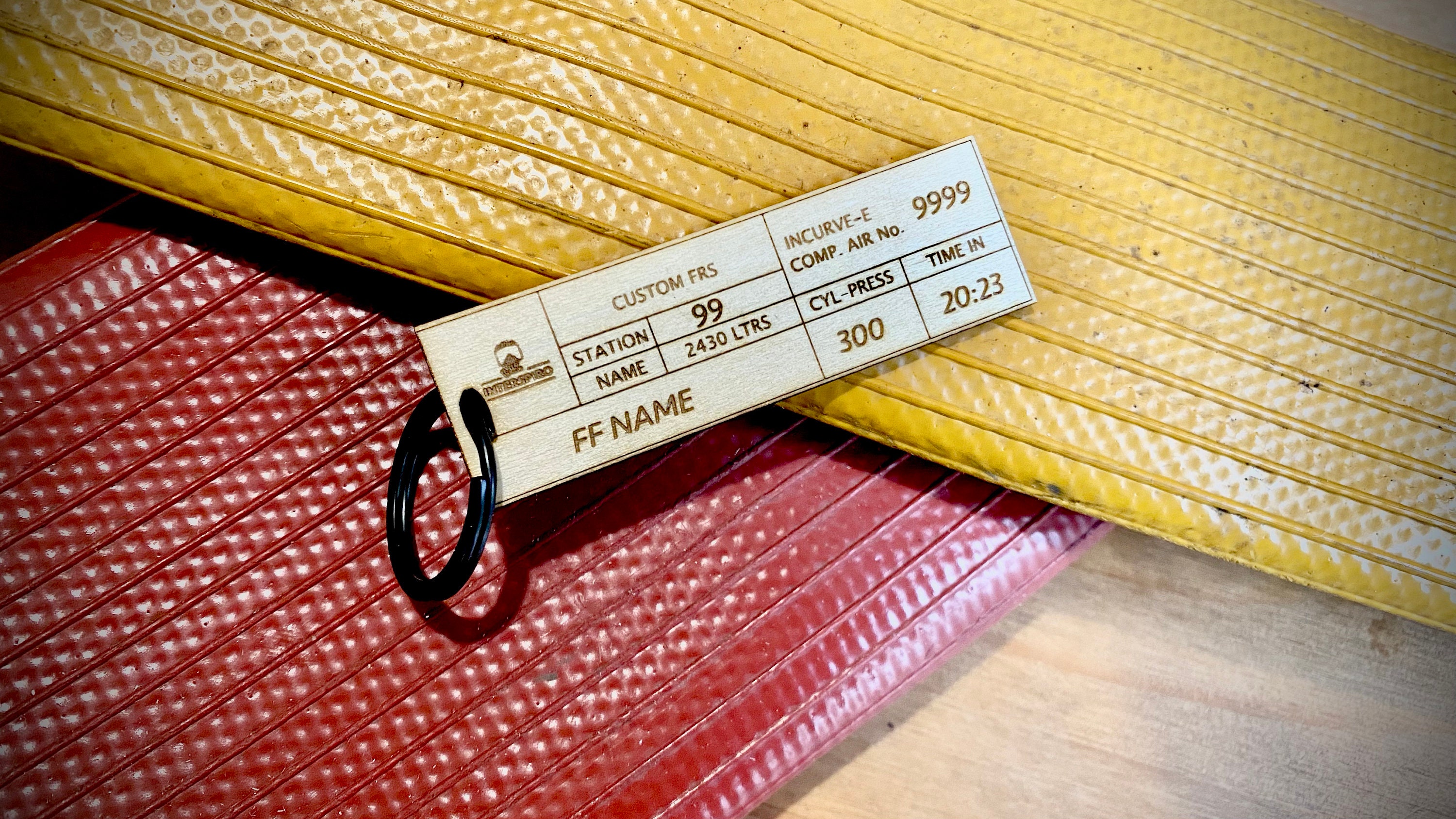 Bespoke Personalised Firefighter's Breathing Apparatus (BA) Tally Name ...