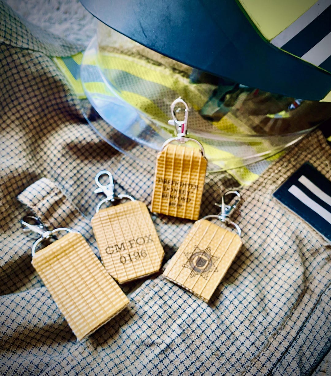 Personalised Reclaimed Fire Hose Key Ring - Etsy UK