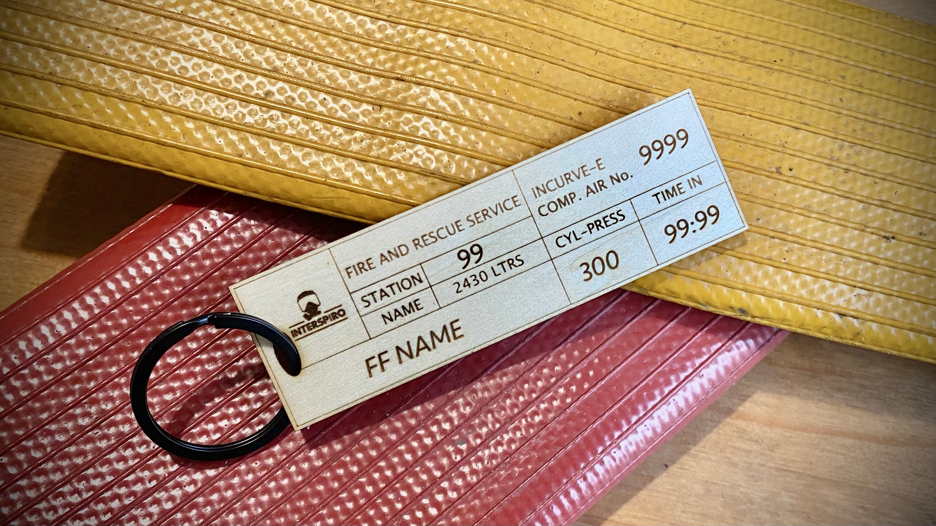 Bespoke Personalised Firefighter's Breathing Apparatus (BA) Tally Name ...