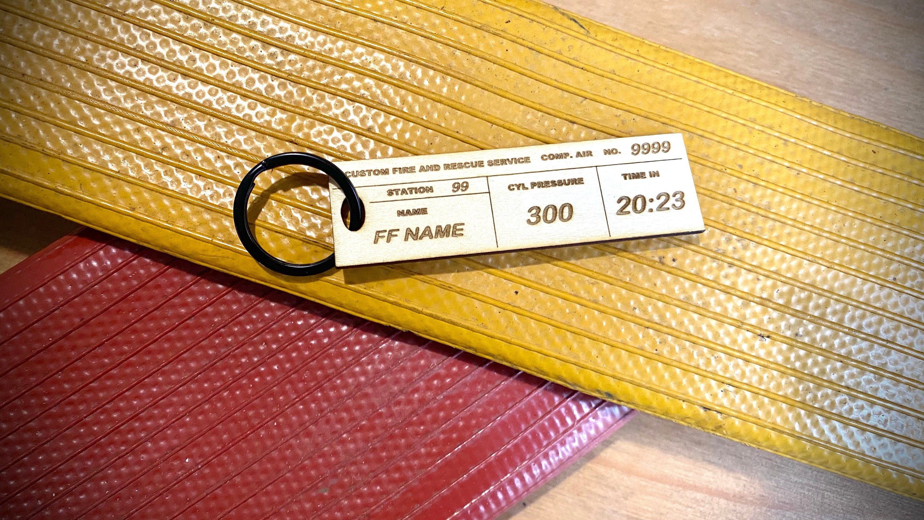 Bespoke Personalised Firefighter's Breathing Apparatus BA Tally Name ...