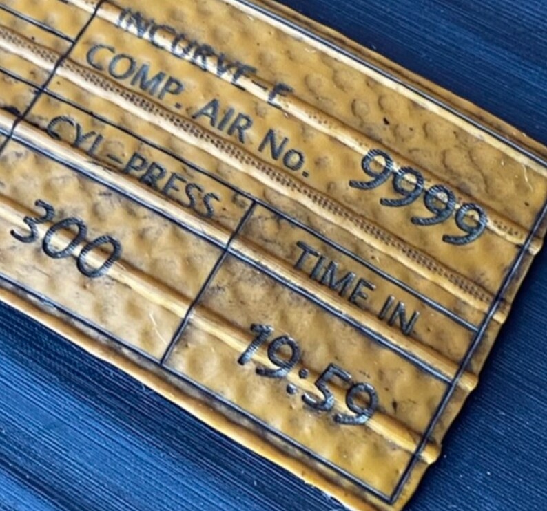 Personalised Reclaimed Fire Hose Firefighter BA Tally Keyring by ...