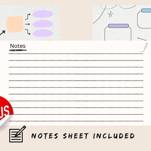 Mind Map PDF | Printable Mind Mapping Template | Bonus Notes Sheet ...