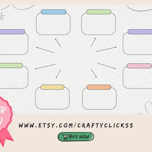 Mind Map PDF | Printable Mind Mapping Template | Bonus Notes Sheet ...