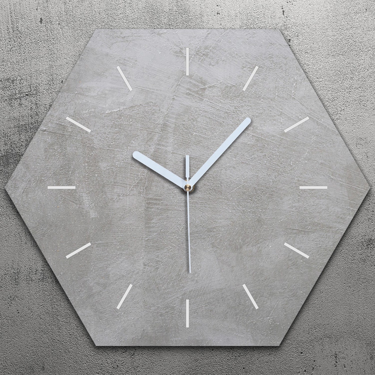 Blue, Stone, Hexagon Clock, Bedroom , Classic Design, Hexagon Shape - Etsy