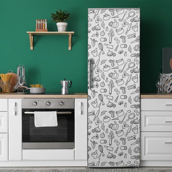 Fridge Magnetic Cover Decal - Etsy